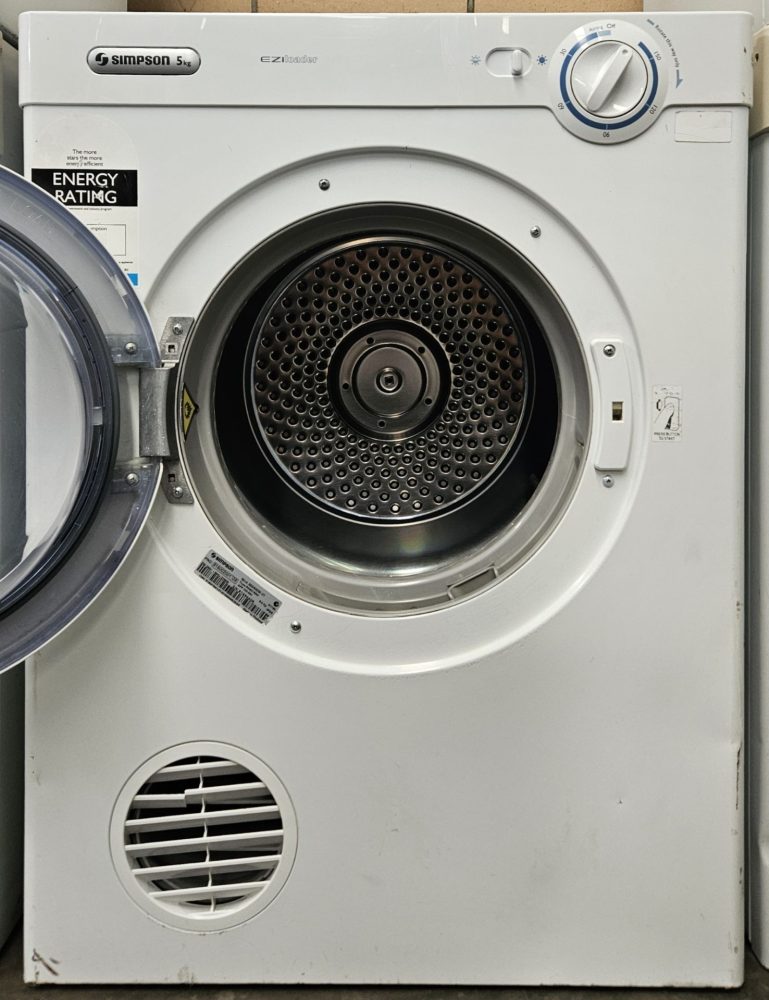 Simpson 39S500M-V1 5kg Vented Dryer - waappliance