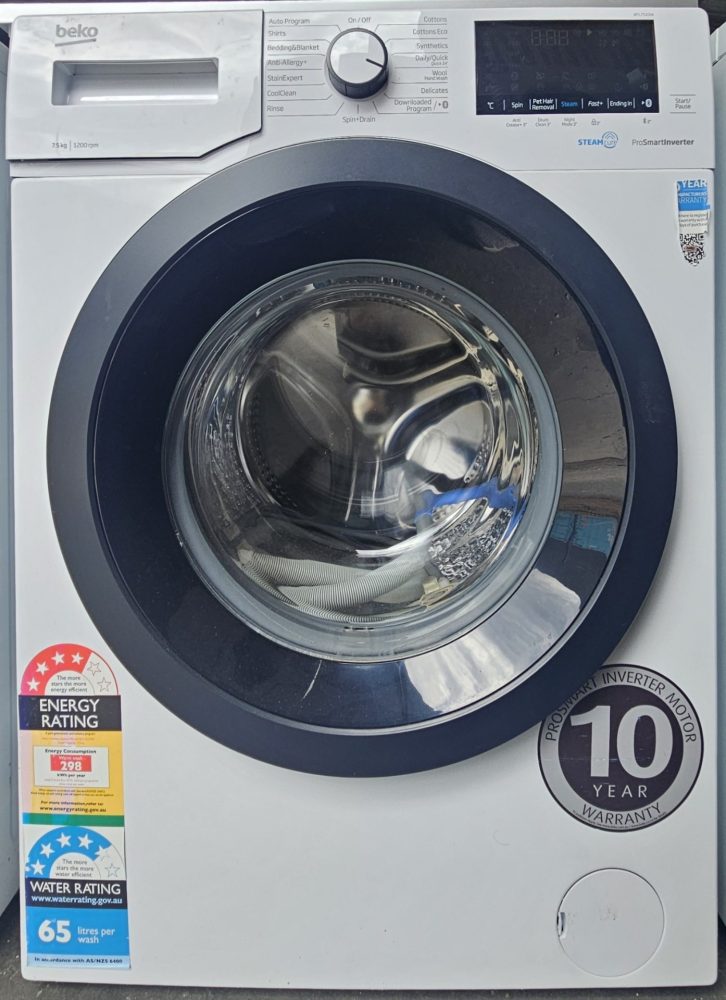 Beko BFL7510W 7.5kg Front Loader Washing Machine - waappliance