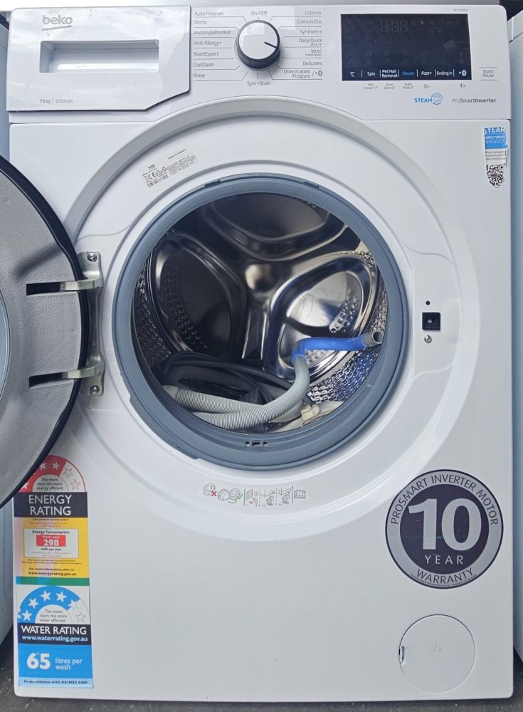 Beko BFL7510W 7.5kg Front Loader Washing Machine - waappliance